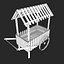 Peddler Flower Cart 3d Model