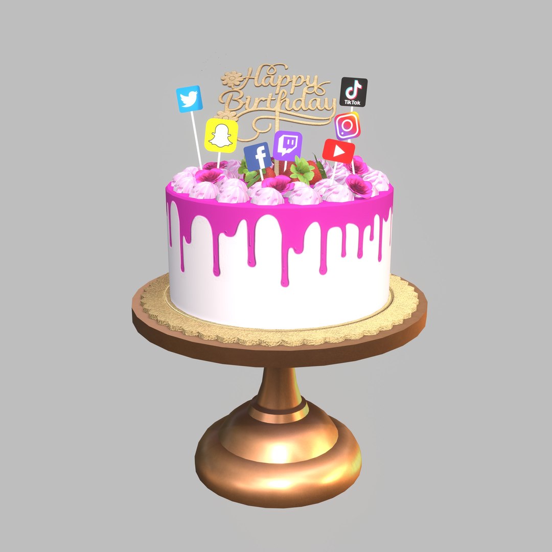 3D Happy Birthday Cake - TurboSquid 1956972