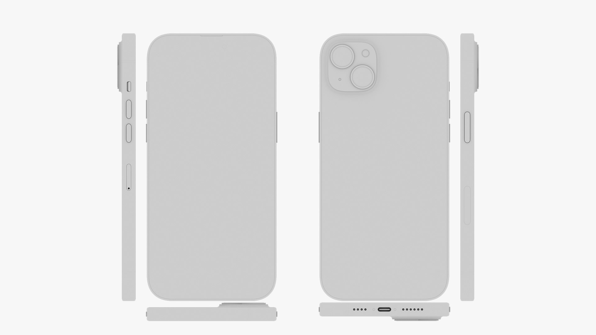 3D iPhone 15 Plus Blue model - TurboSquid 2149203