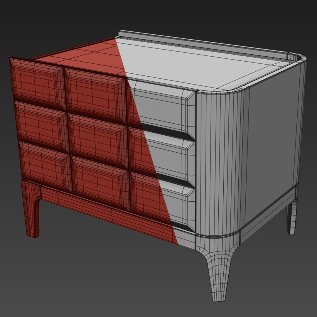 3D Dresser Dama Dall Agnese Model - TurboSquid 1624611