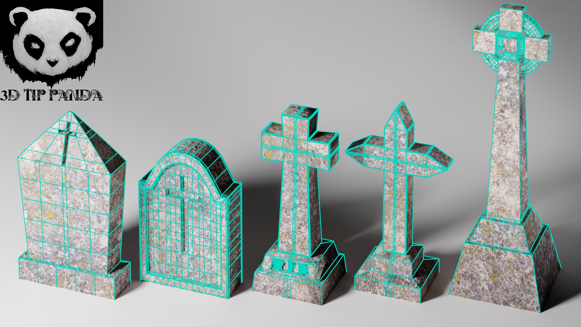 Gravestones 3D - TurboSquid 2150722