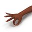 3d Female Hand African American Model