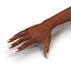 3d Female Hand African American Model