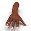 3d Female Hand African American Model