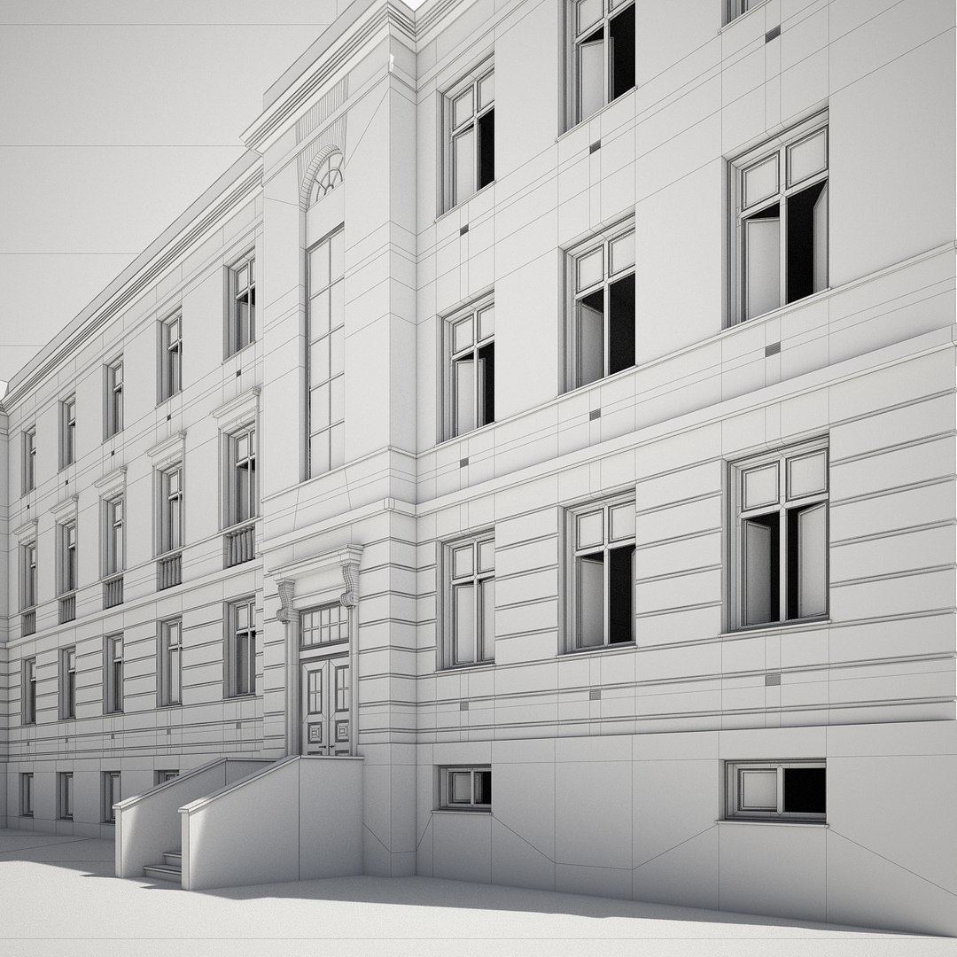 Realistic Classic House 3d Model