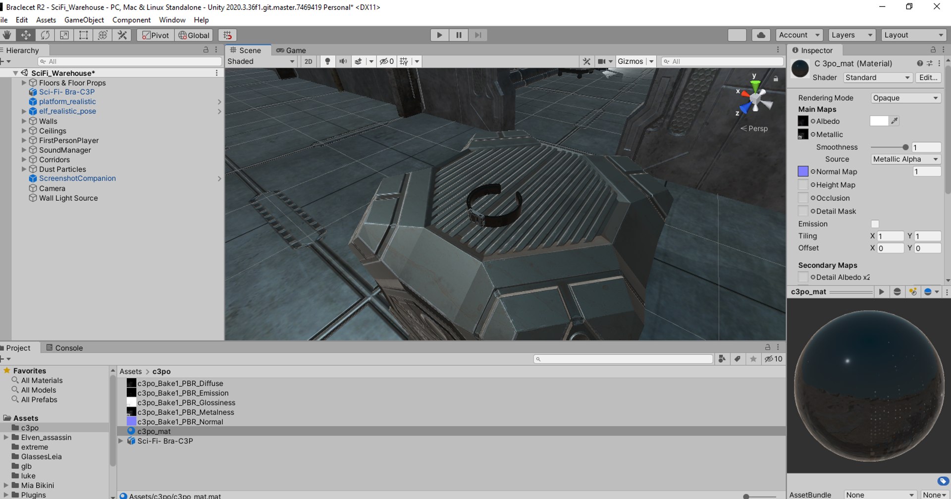 Low Poly Bracelet C3PO 3D model - TurboSquid 1952002