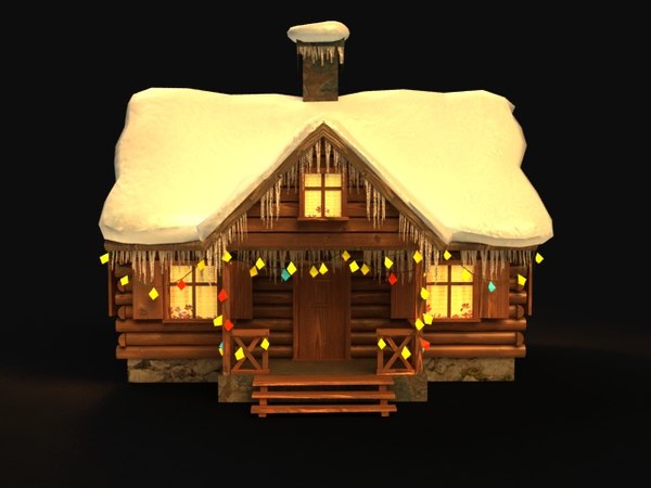 christmas house 3d max