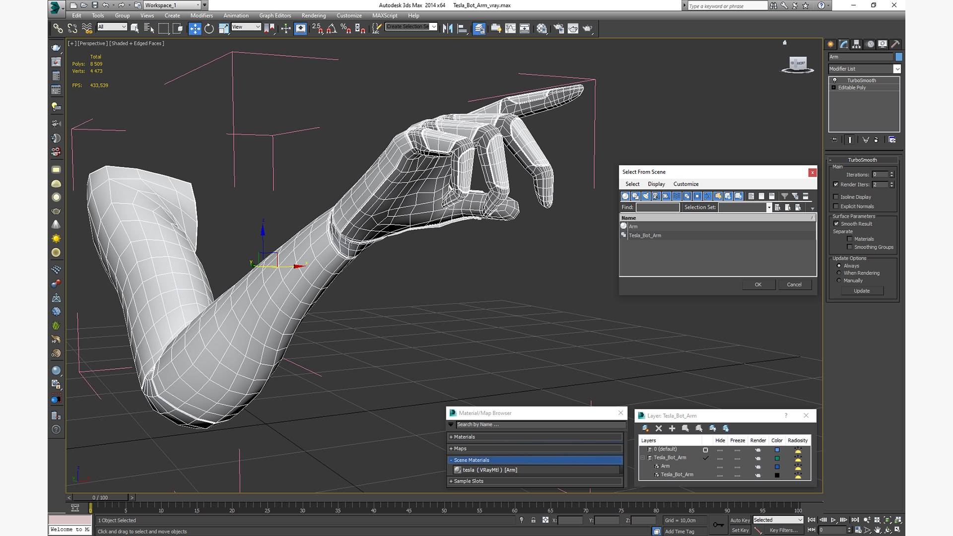 Tesla Bot Arm 3D model - TurboSquid 1807730