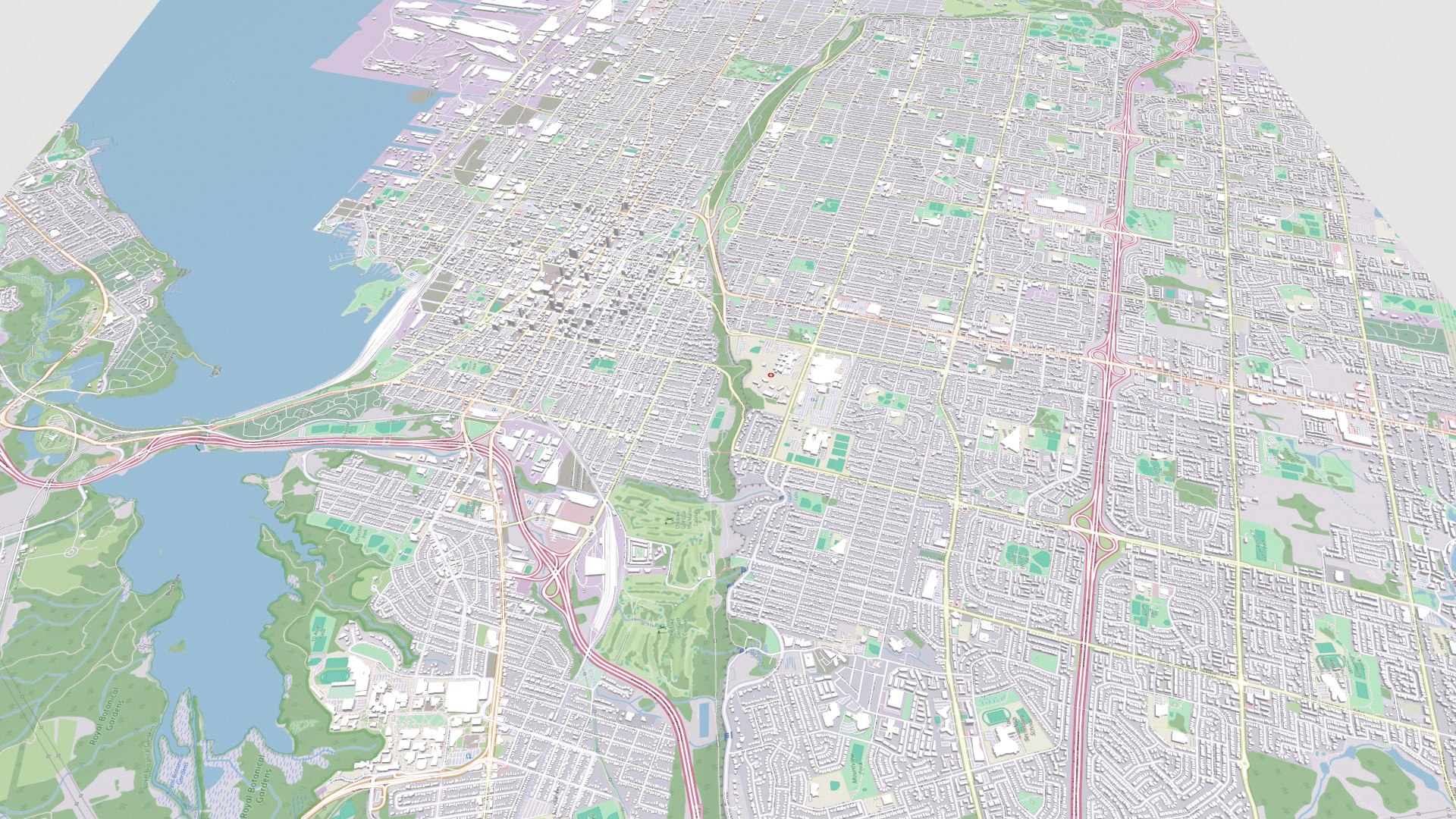 3D Cityscape Hamilton Canada Model - TurboSquid 2245520