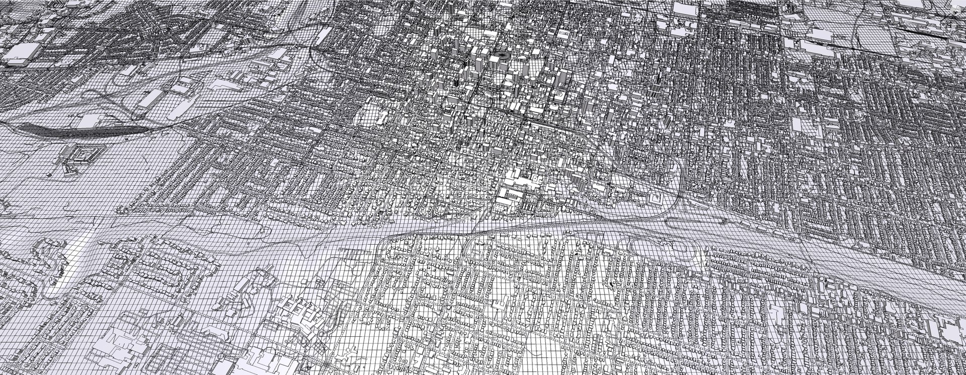 3D Cityscape Hamilton Canada Model - TurboSquid 2245520