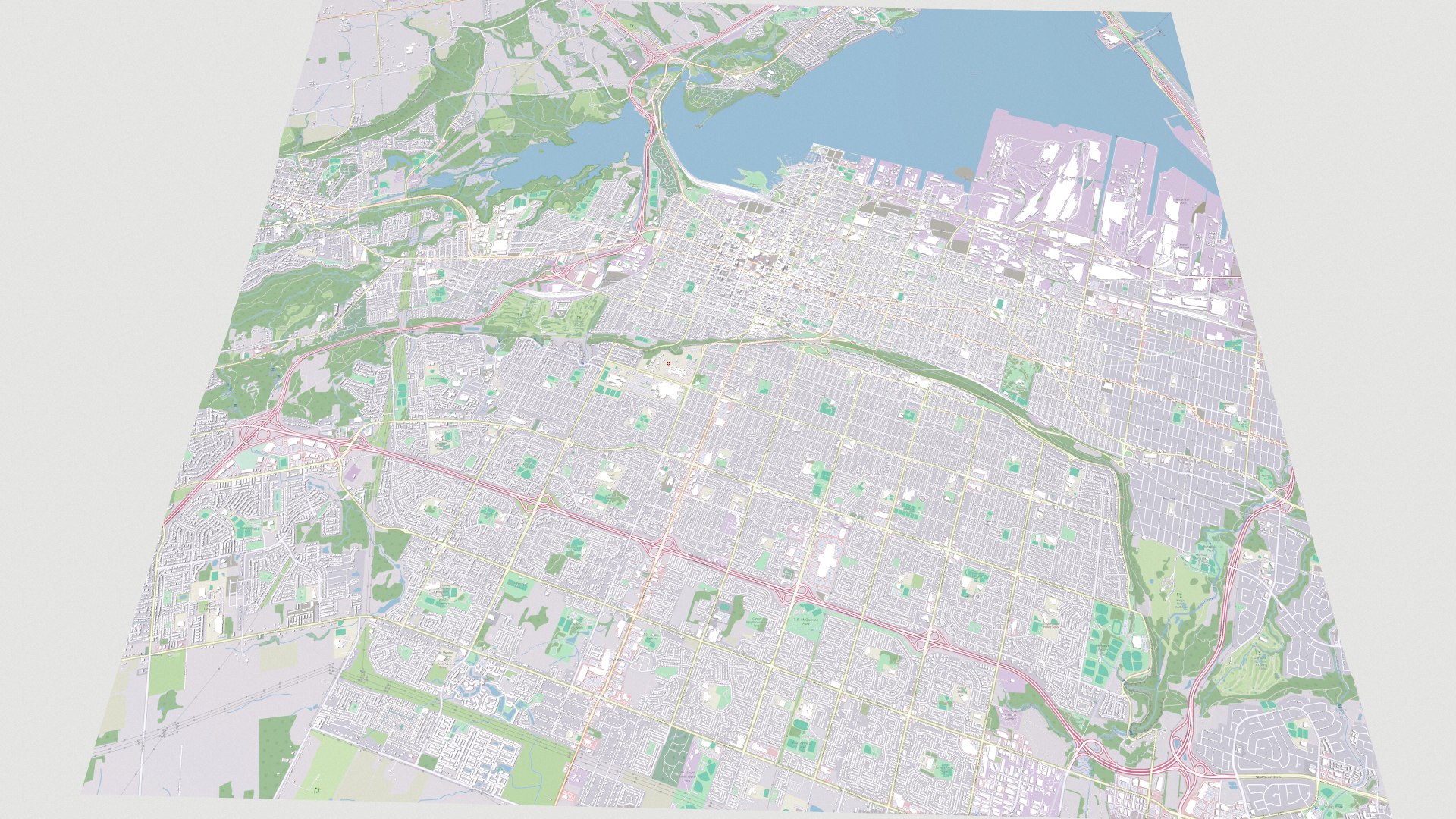 3D Cityscape Hamilton Canada Model - TurboSquid 2245520
