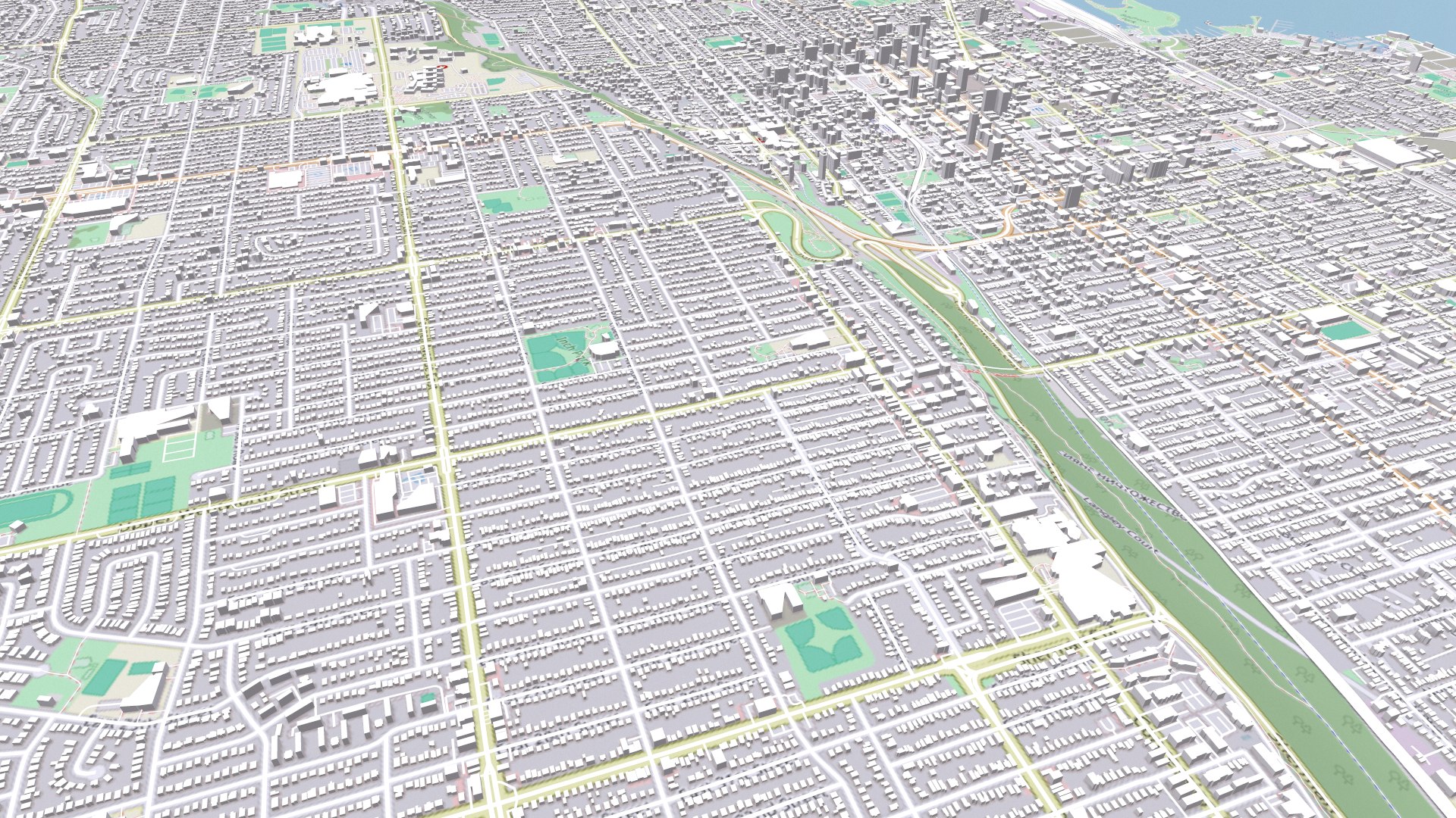 3D Cityscape Hamilton Canada Model - TurboSquid 2245520