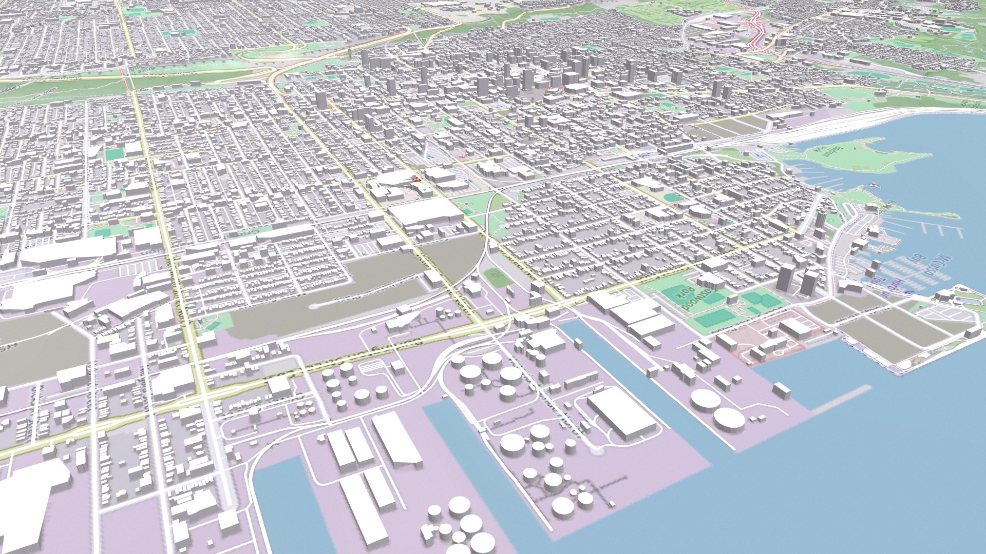 3D Cityscape Hamilton Canada Model - TurboSquid 2245520