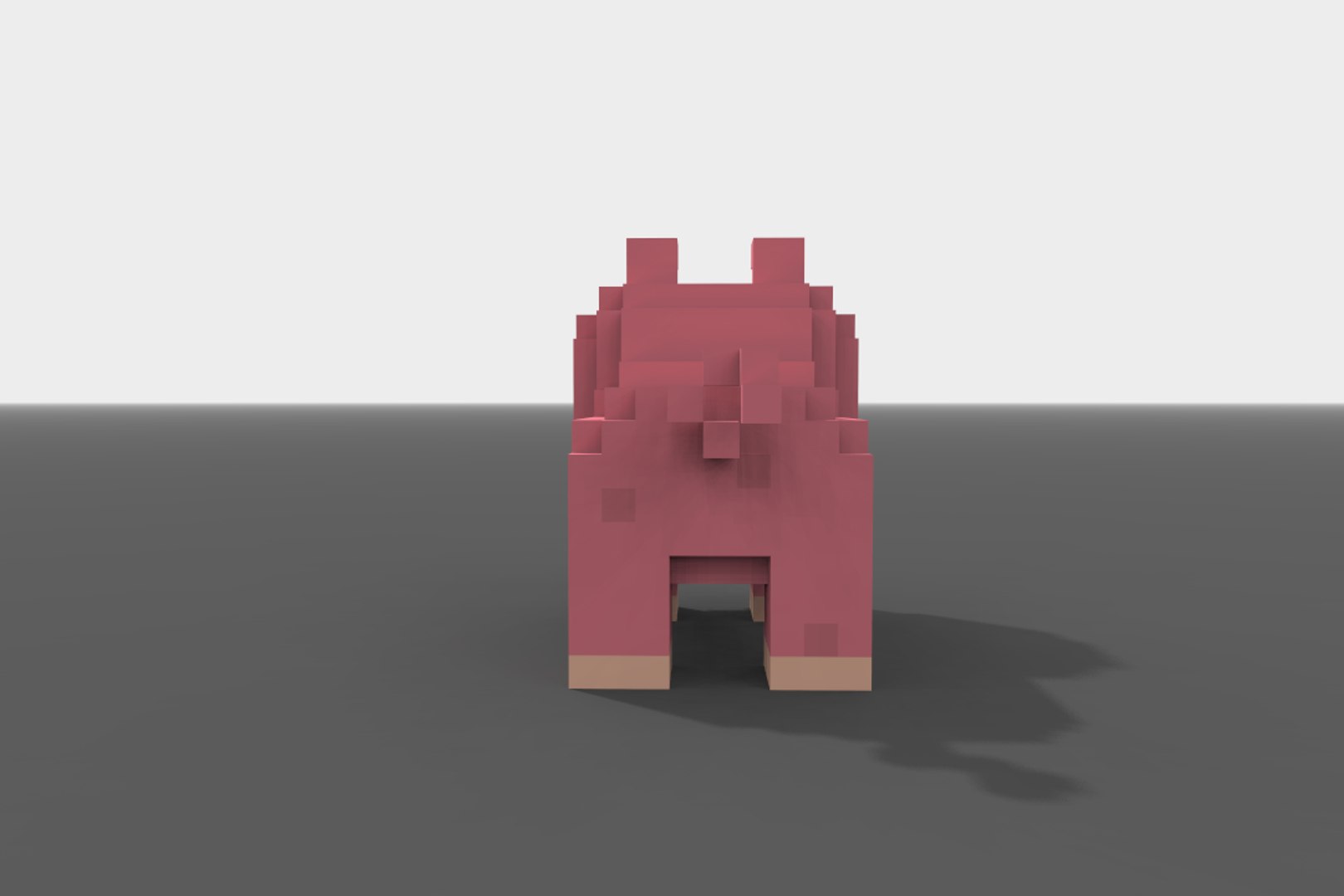 Voxel pig low-poly 3D model - TurboSquid 1189744