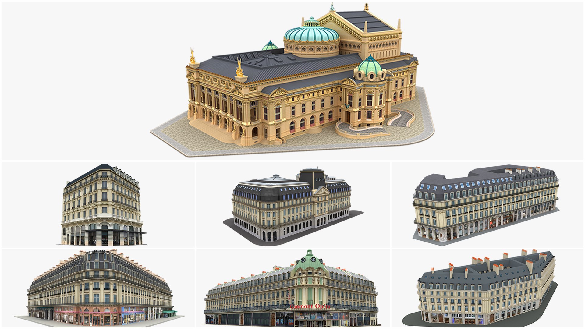 3D Opera Palais Garnier House Area Building Paris - TurboSquid 2255710