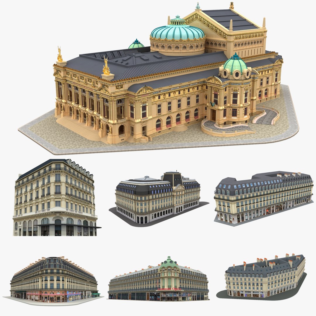 3D Opera Palais Garnier House Area Building Paris - TurboSquid 2255710