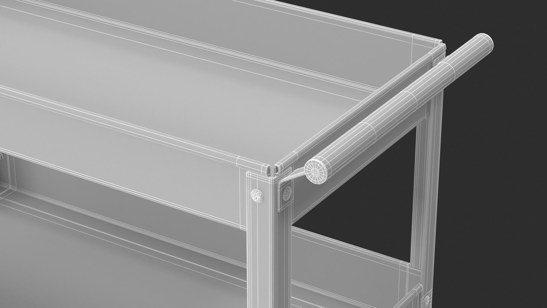 Service Utility Cart 3 Shelf 3D Model 3D Model - TurboSquid 2072347