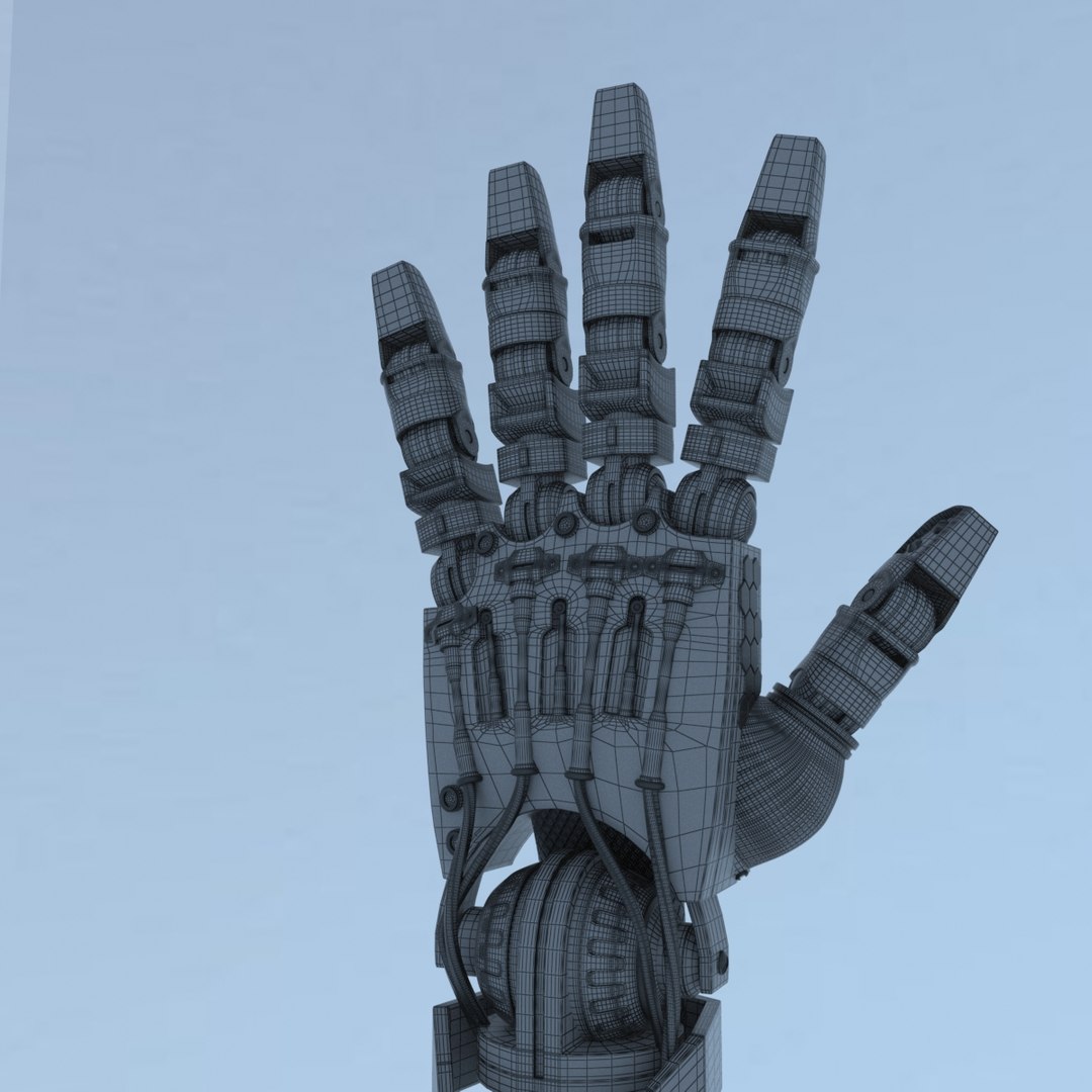 3D Hi Cyborg Hand - TurboSquid 1157358