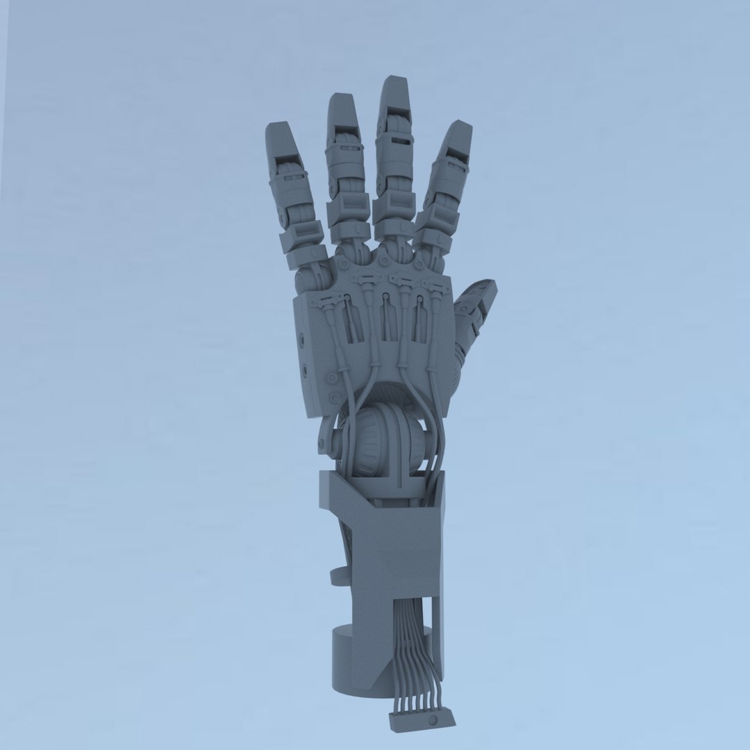 3D Hi Cyborg Hand - TurboSquid 1157358