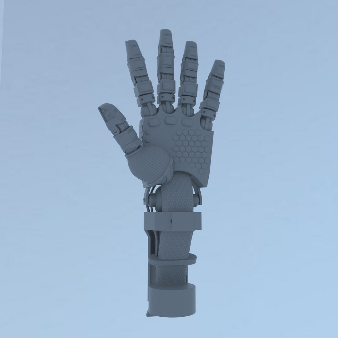 3D Hi Cyborg Hand - TurboSquid 1157358