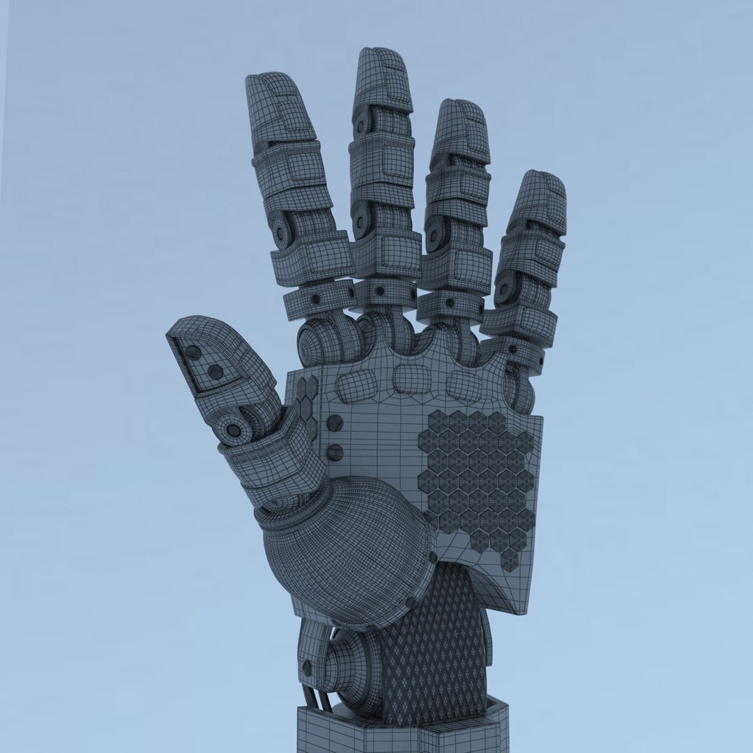 3D Hi Cyborg Hand - TurboSquid 1157358