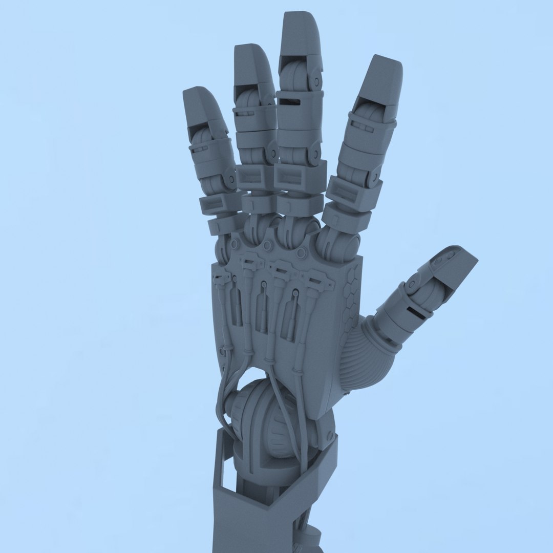 3D Hi Cyborg Hand - TurboSquid 1157358