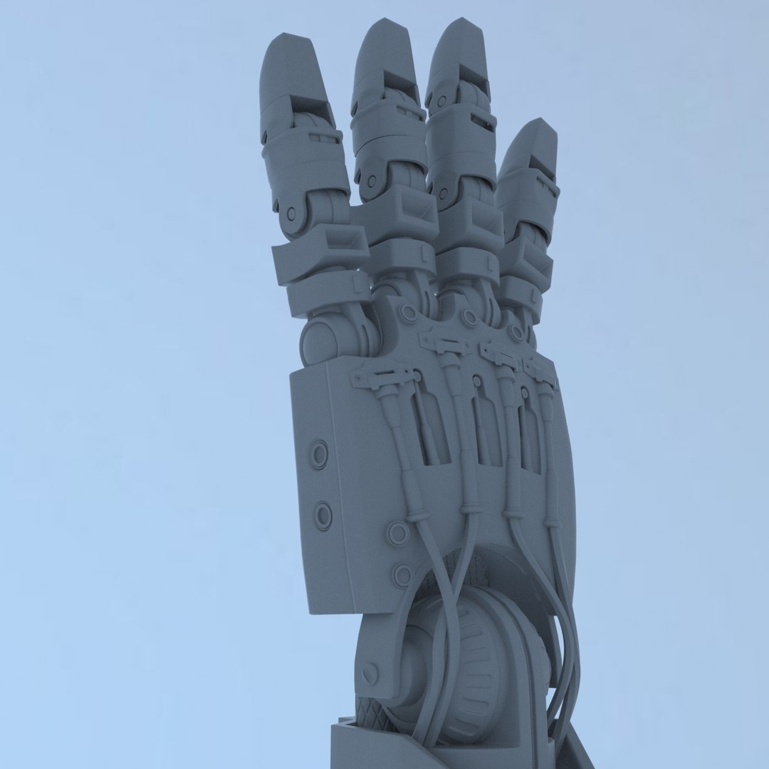 3D Hi Cyborg Hand - TurboSquid 1157358