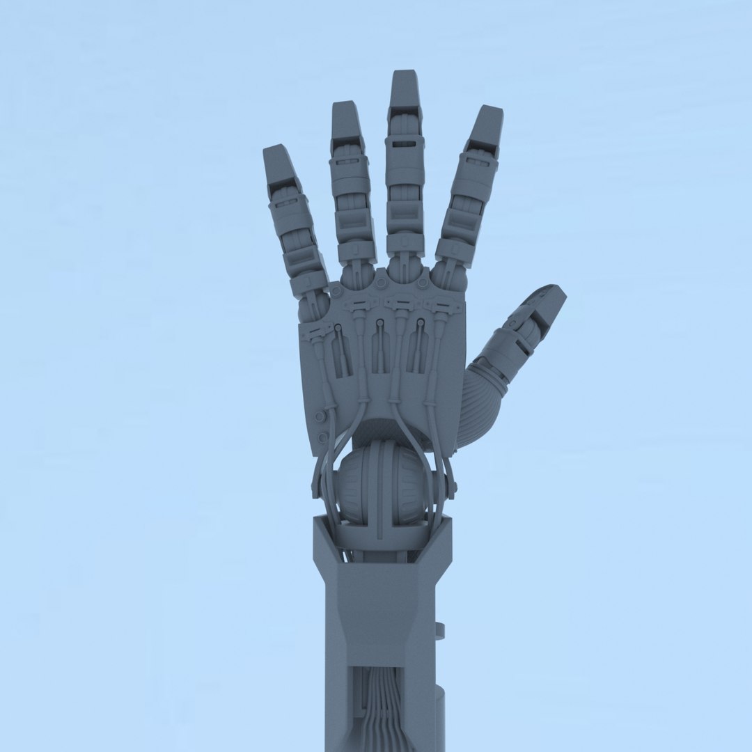 3D Hi Cyborg Hand - TurboSquid 1157358