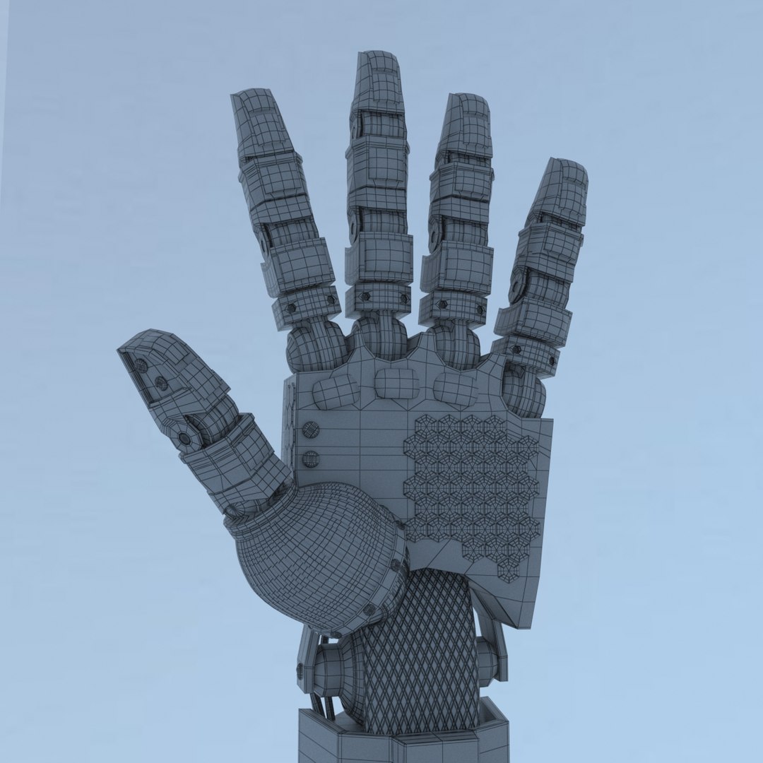 3D Hi Cyborg Hand - TurboSquid 1157358