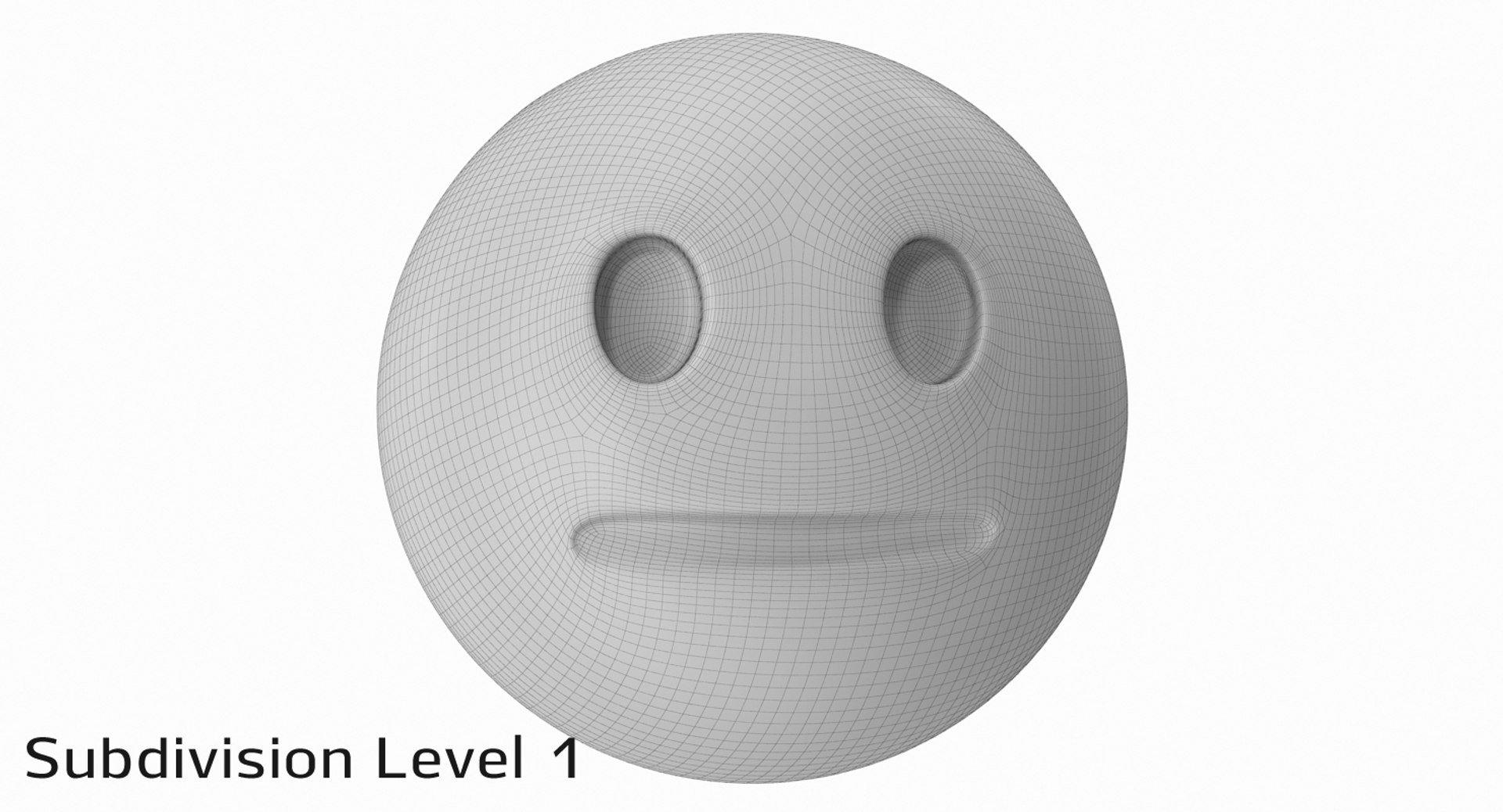 Emoji 25 Neutral Face 3D - TurboSquid 1369426