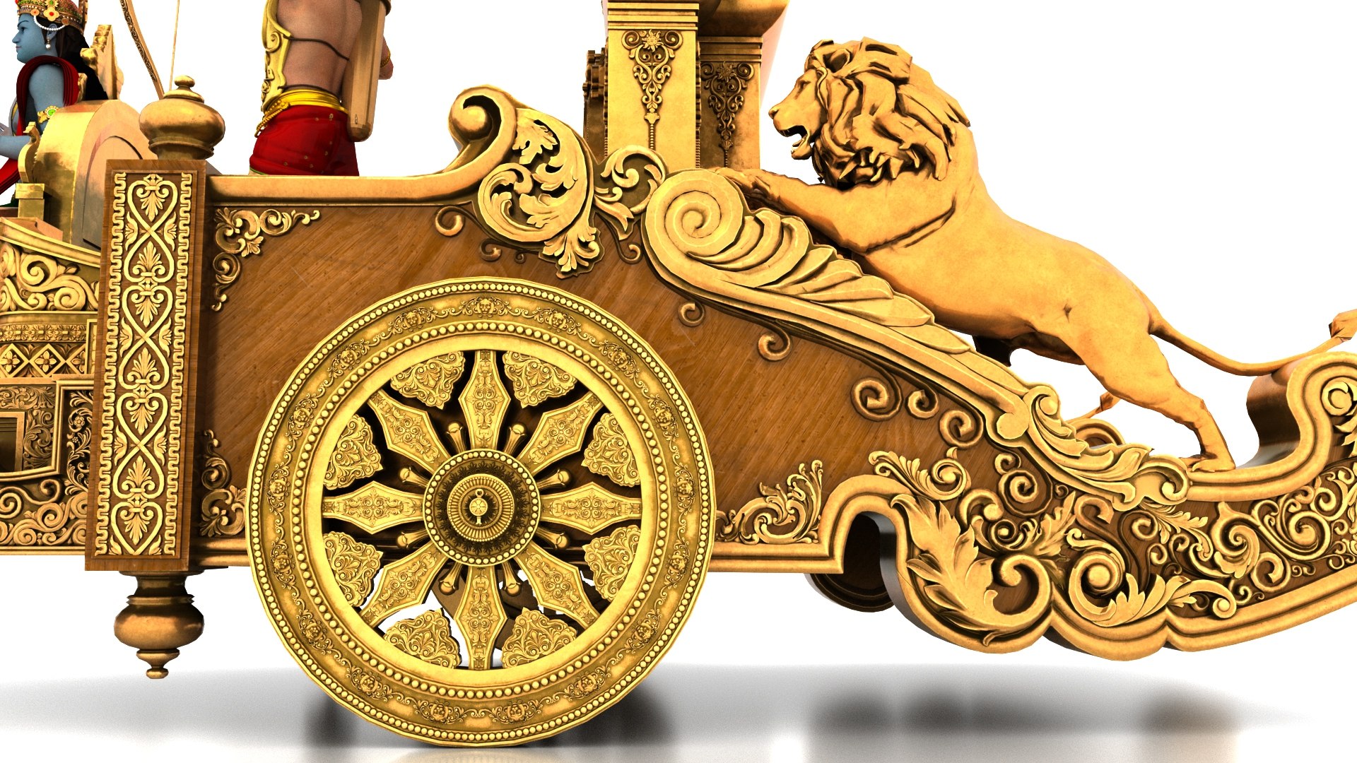 Lord Krishna Arjuna 3D Model - TurboSquid 2313377