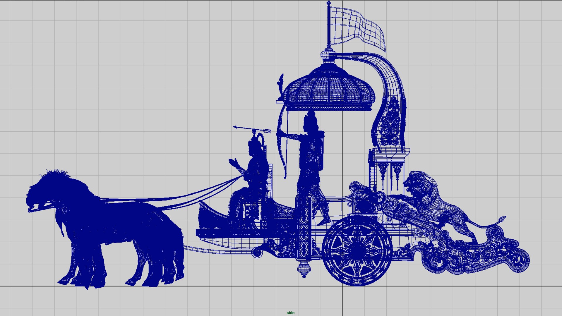 Lord Krishna Arjuna 3D Model - TurboSquid 2313377