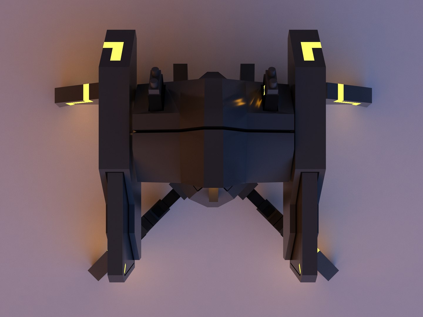 Cyber Glow Spider Robot Concept V2 3D Model - TurboSquid 1924081
