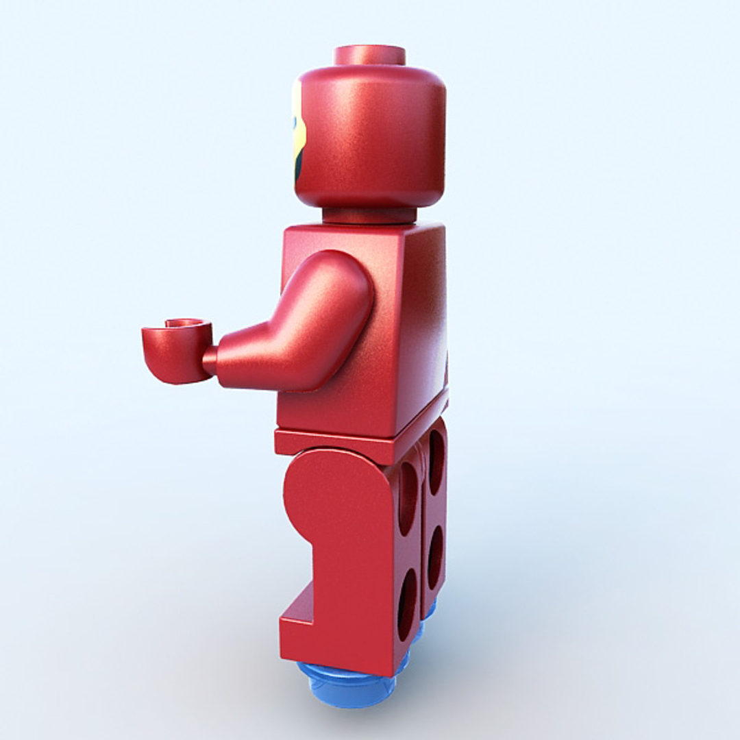 3d lego character - ironman model
