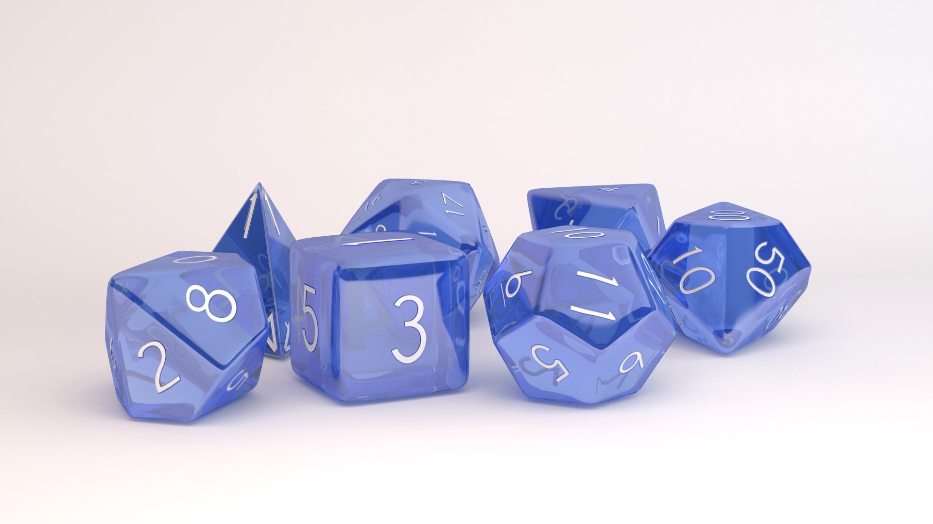 3D Dice D4 Numbers Model - TurboSquid 1595263