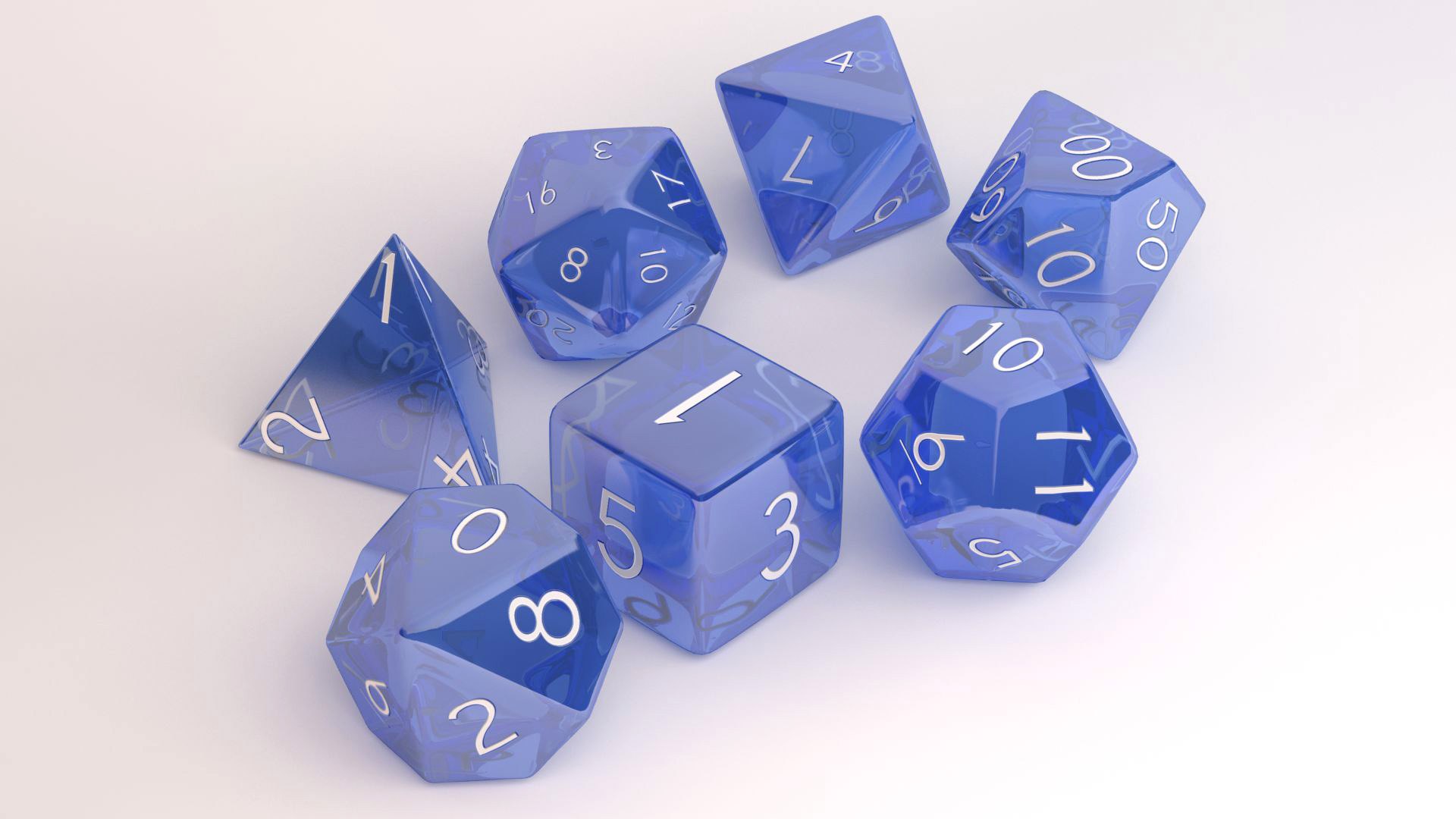 3D Dice D4 Numbers Model - TurboSquid 1595263