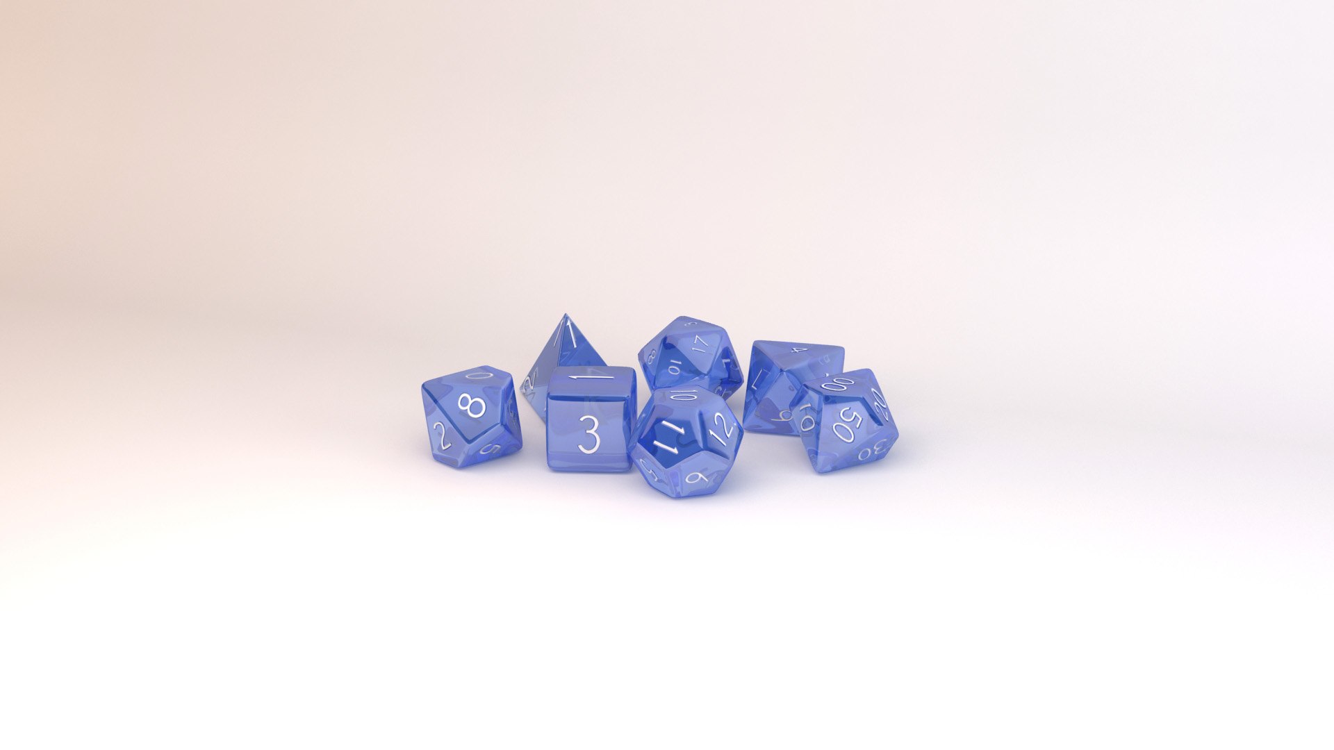3D Dice D4 Numbers Model - TurboSquid 1595263