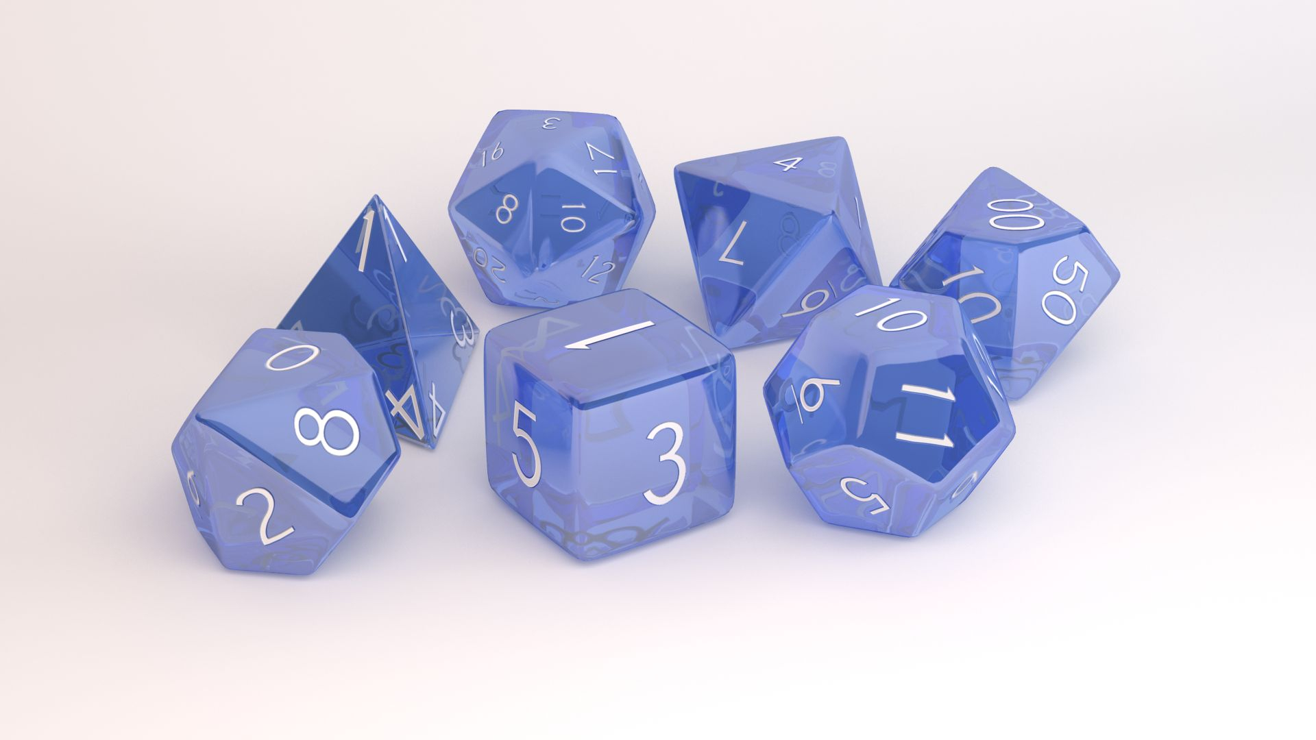 3D Dice D4 Numbers Model - TurboSquid 1595263