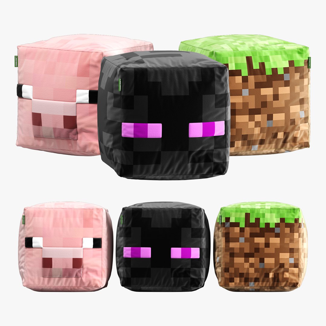Minecraft Ottoman Set 002 3D - TurboSquid 1949659