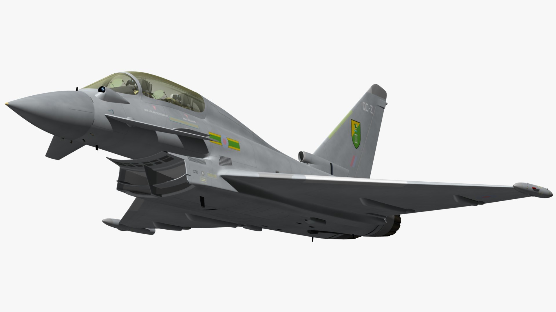 Eurofighter Typhoon Raf 3d Max