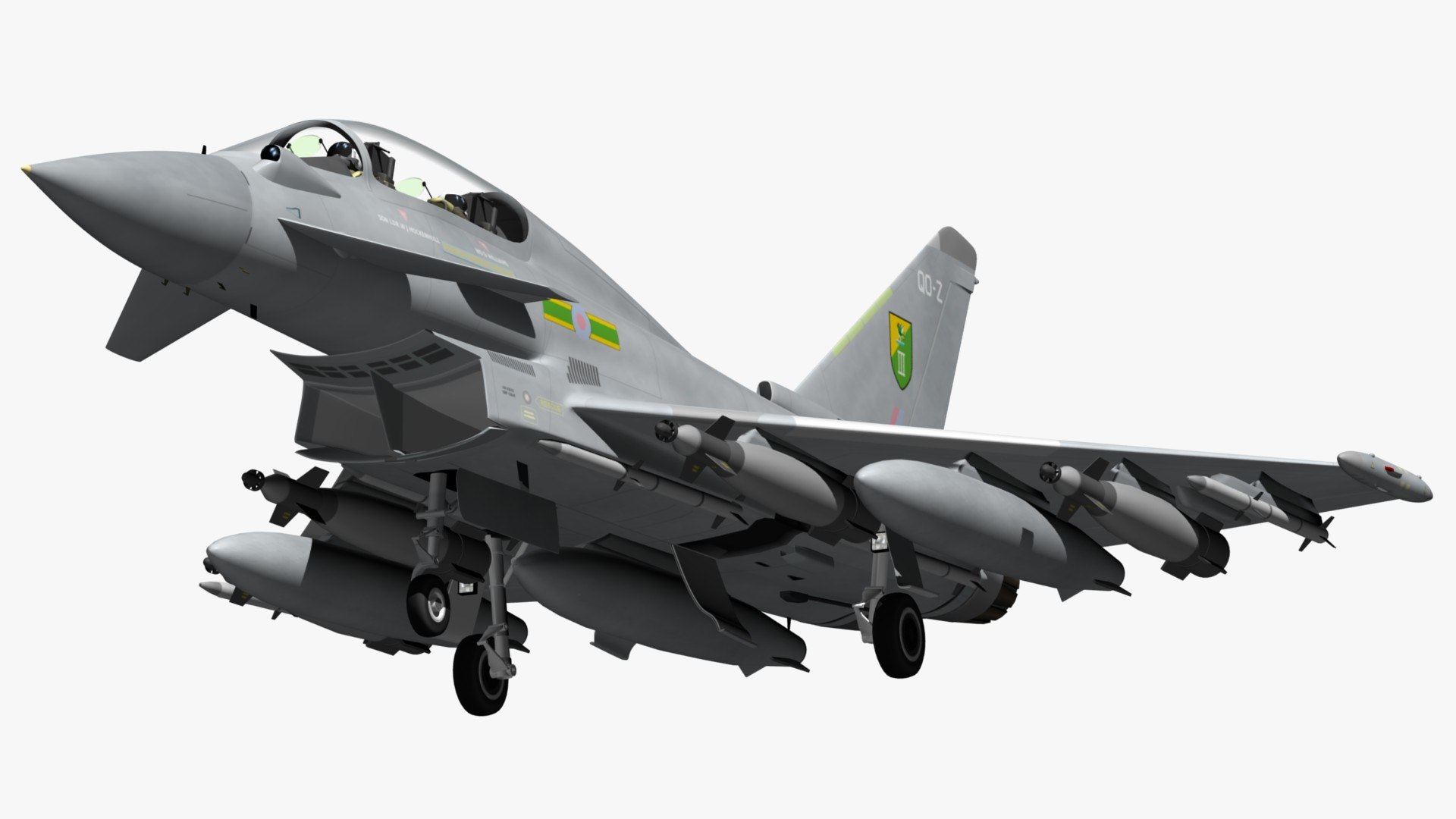 Eurofighter Typhoon Raf 3d Max