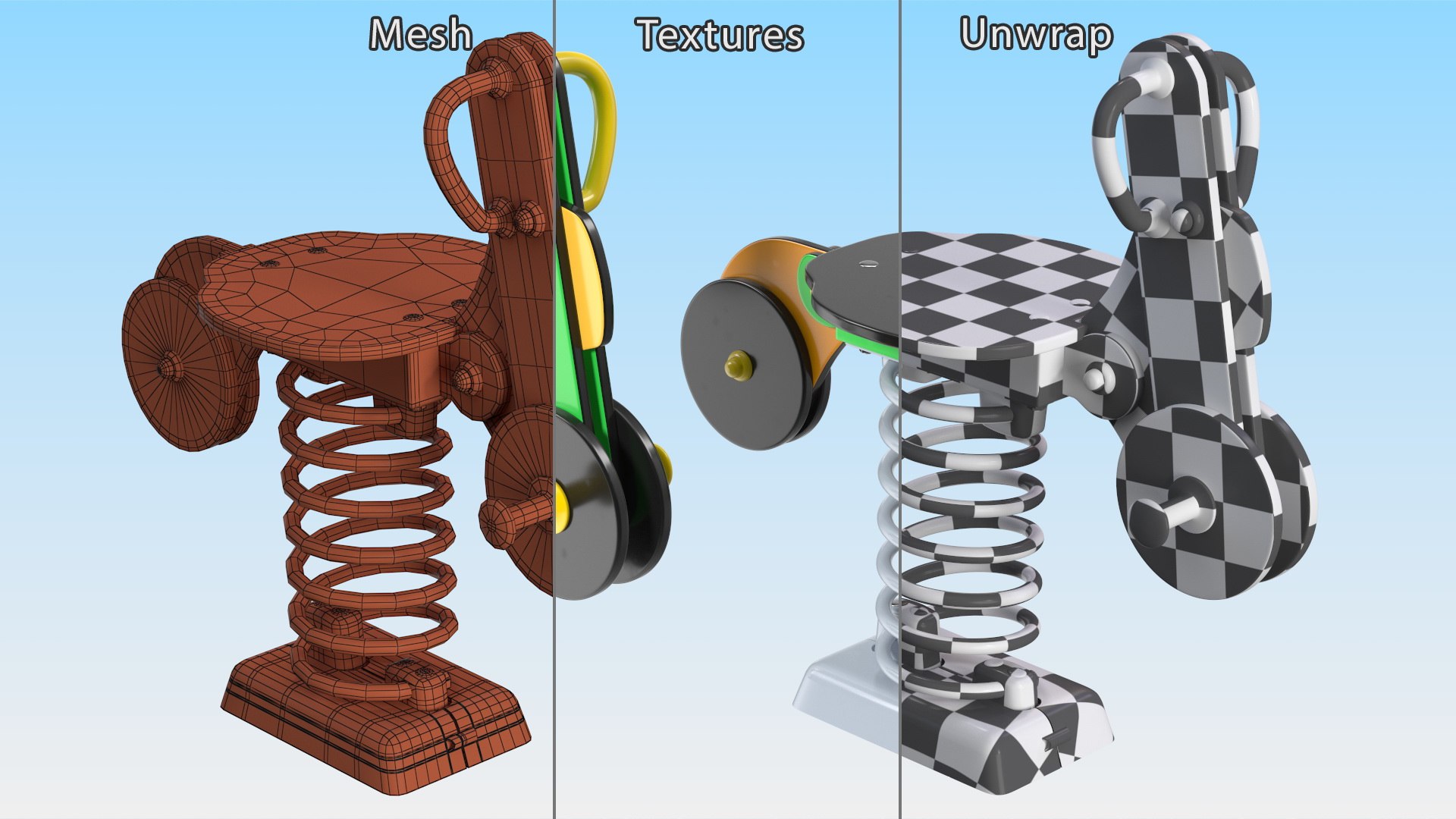 3D Motorbike Playground Springer Model - TurboSquid 2068580