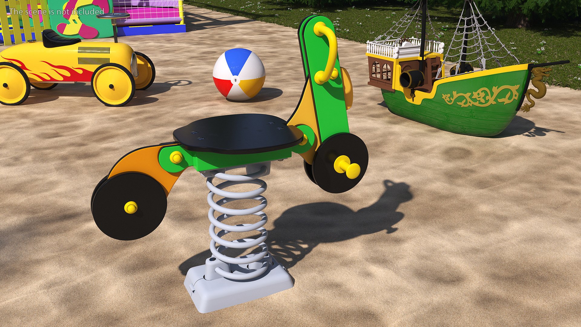 3D Motorbike Playground Springer Model - TurboSquid 2068580