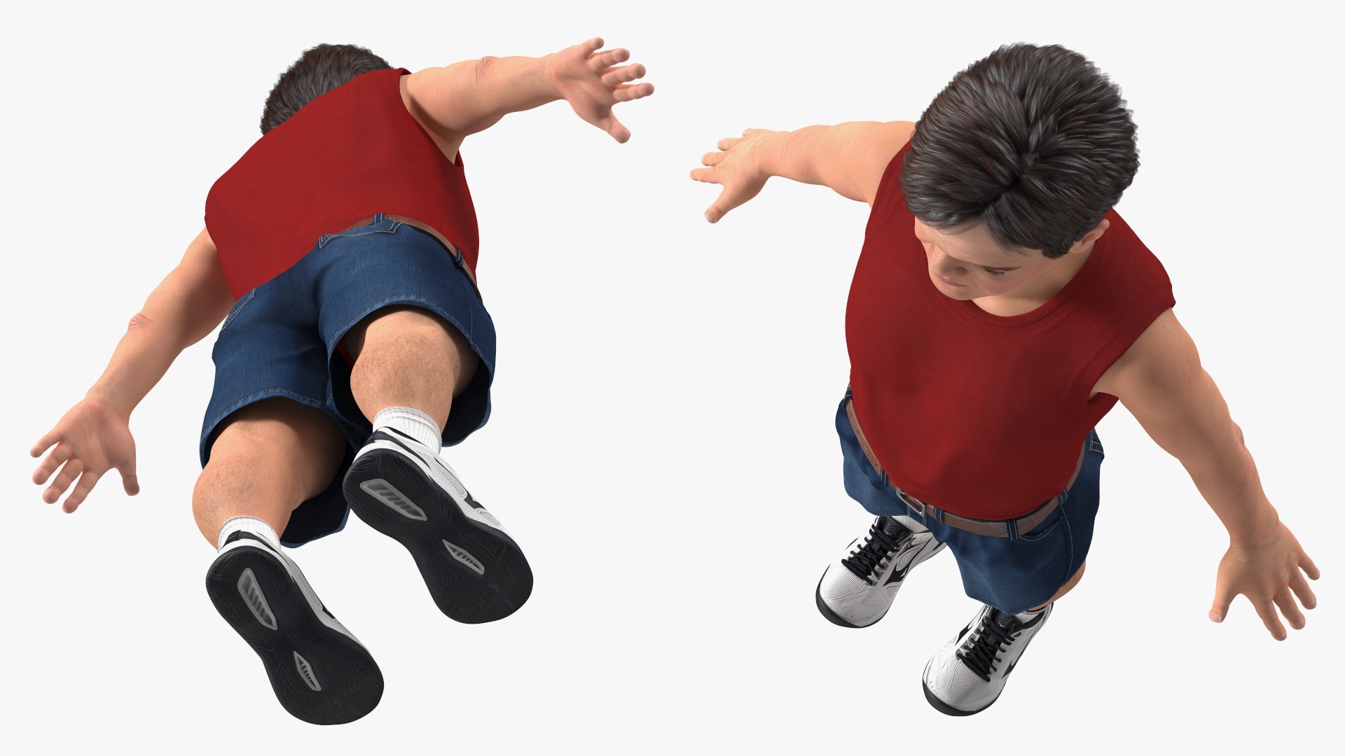 3D Dwarf Man Wearing Summer Clothes A-pose - TurboSquid 2213153