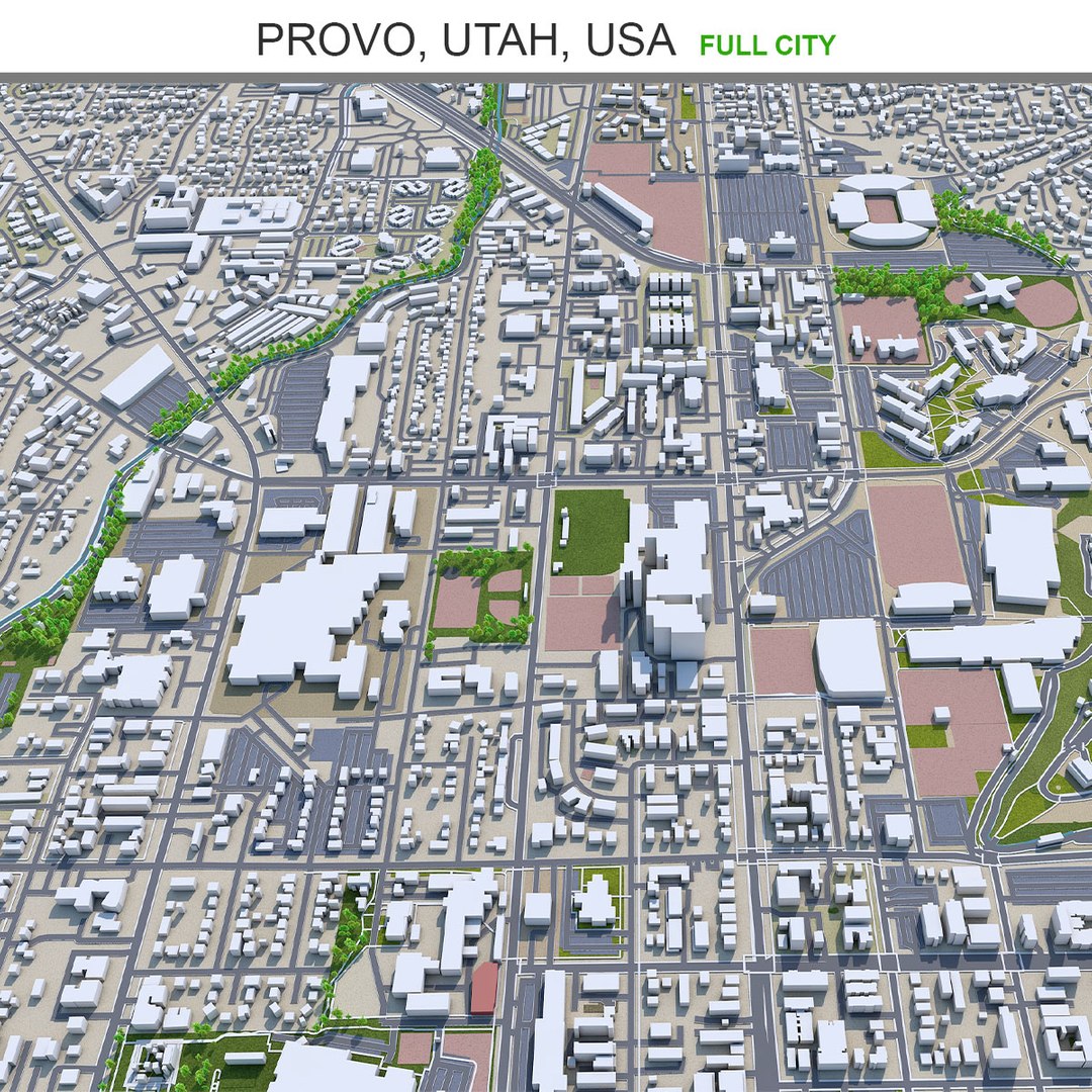 3D Provo Utah USA - TurboSquid 1720650