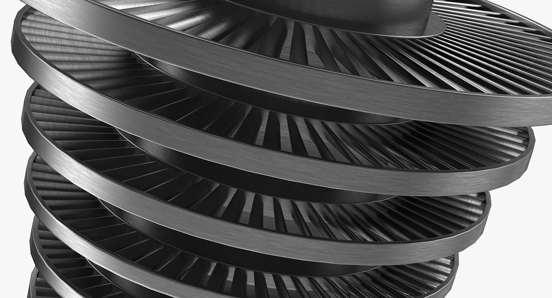 3D Steam Turbine Rotor Model - TurboSquid 1400547