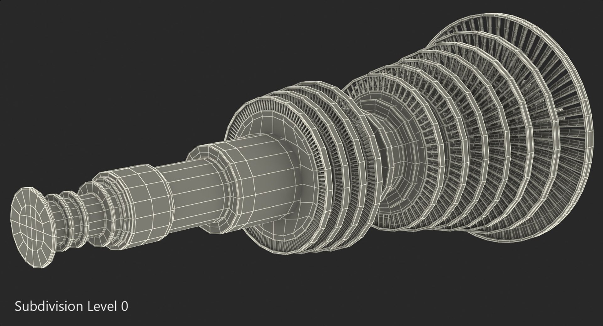 3D Steam Turbine Rotor Model - TurboSquid 1400547