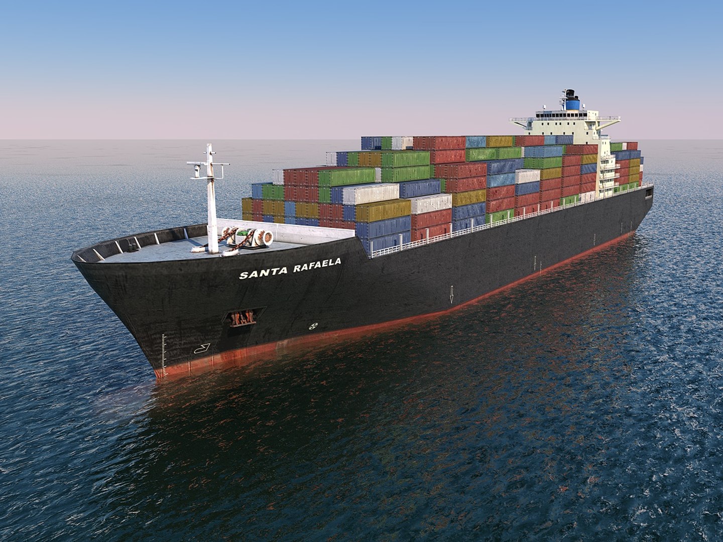 3D Cargo Ship Clean - TurboSquid 1429515