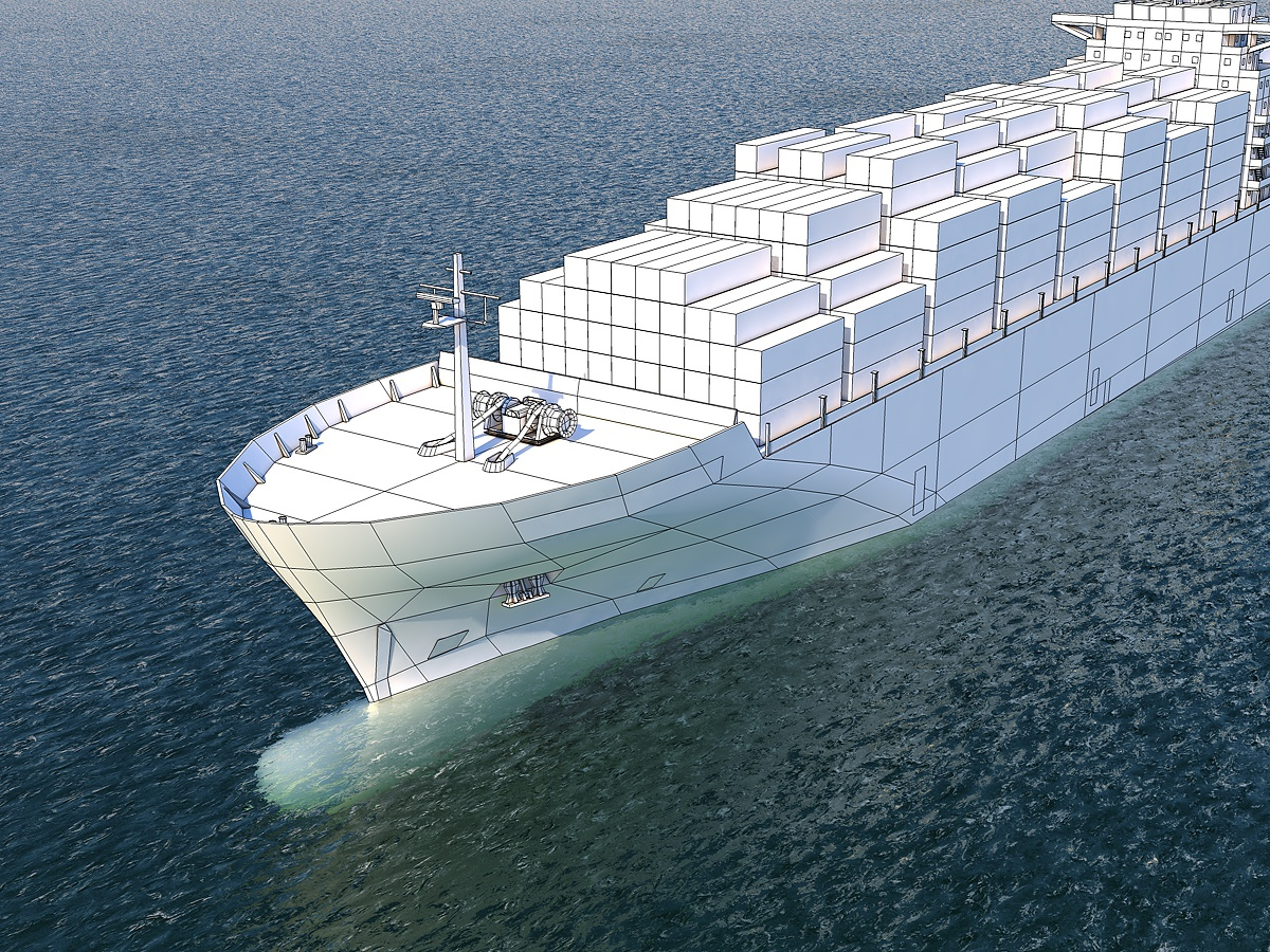 3D cargo ship clean - TurboSquid 1429515