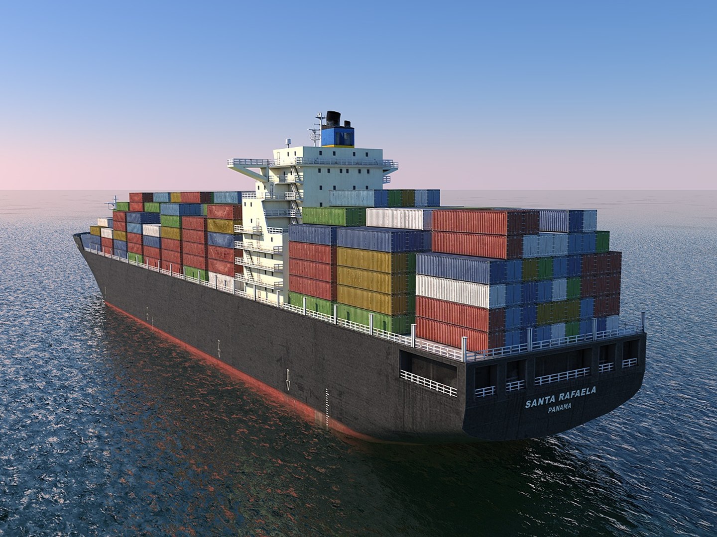 3D Cargo Ship Clean - TurboSquid 1429515